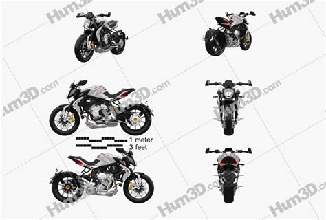 Mv Agusta Brutale Dragster Blueprint Template Dmodels