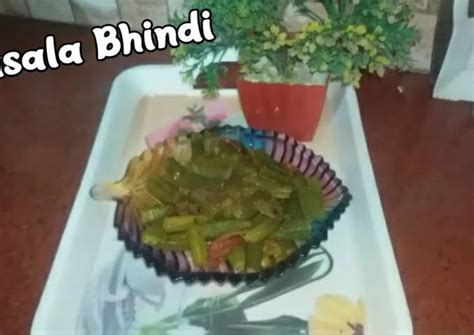Bhindi Masala Recipe By Khaane Mein Maza Commercial Masala Bhindi