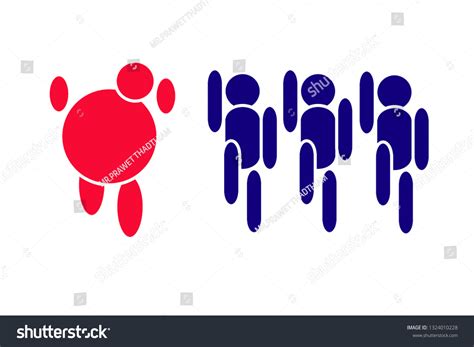 Fat Man Action Poses Postures Stick Stock Vector Royalty Free 1324010228