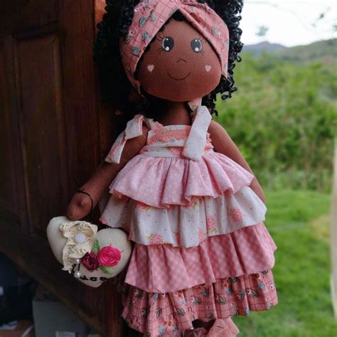 Boneca De Pano Negra Elo7 Produtos Especiais