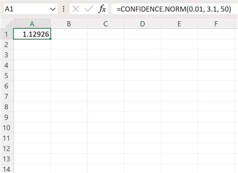 How To Use CONFIDENCE NORM Function In Excel With Example