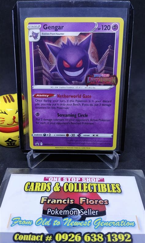 Pokemon Card Gengar Swsh241 Black Star Promos Swsh Lost Origin