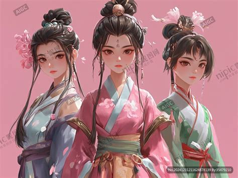 Ai创作图古风仕女宫女 卡通古装 漫画汉服 古装人设 汉服女插画 卡通古装女生 古装小姐姐 宫中宫女 古代宫女 汉服卡通女孩 原创厚涂 丫鬟髻少女 古装半身人物设计 南朝宫女 古装女孩插画