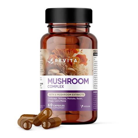 Revita Roots Mushroom Complex Capsules 60s Home Bargains