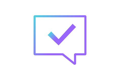 Message Icon With Checkmark Symbol Graphic By Sekitarief · Creative Fabrica