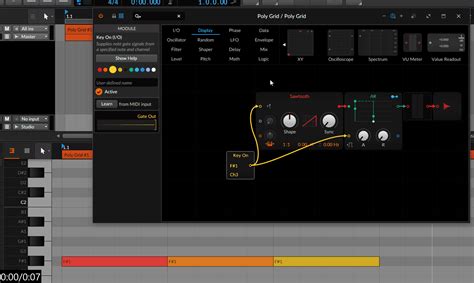 Multiple MIDI Channels In One Grid R Bitwig