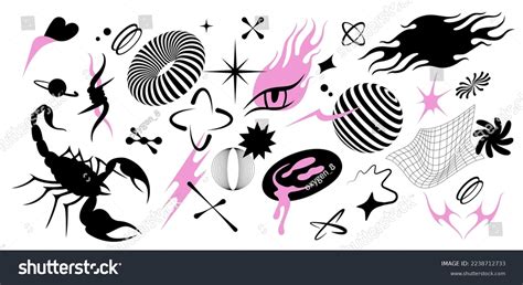 Vector Set Different Geometric Shapes Elements Stock Vector Royalty Free 2238712733 Shutterstock