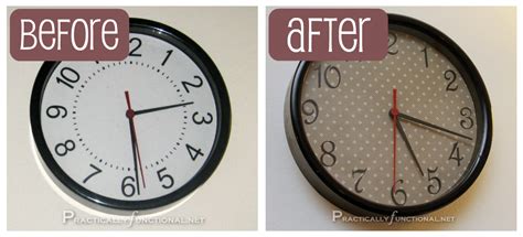 Simple Diy Clock Makeover Practically Functional