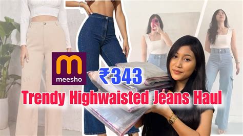 Meesho Affordable Highwaisted Jeans Haul 💞 Cargo Denims Formal Pants