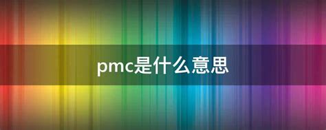 Pmc是什么意思 业百科