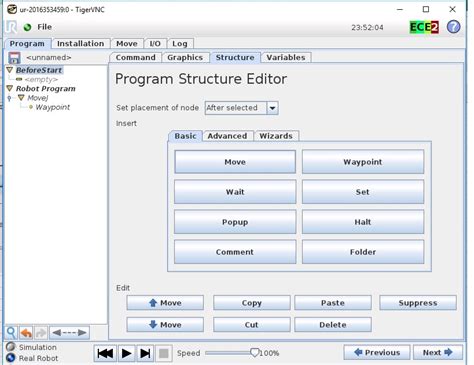 urcap shown in robot installation but not in program structure 2 by