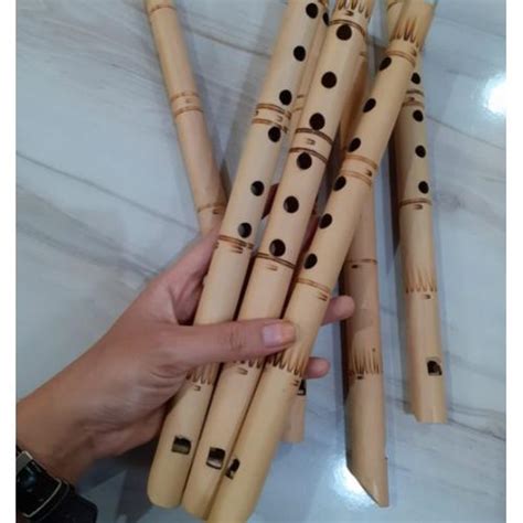 Jual Seruling Bambu Alat Musik Jadul Tradisional Suling Kayu Bambu