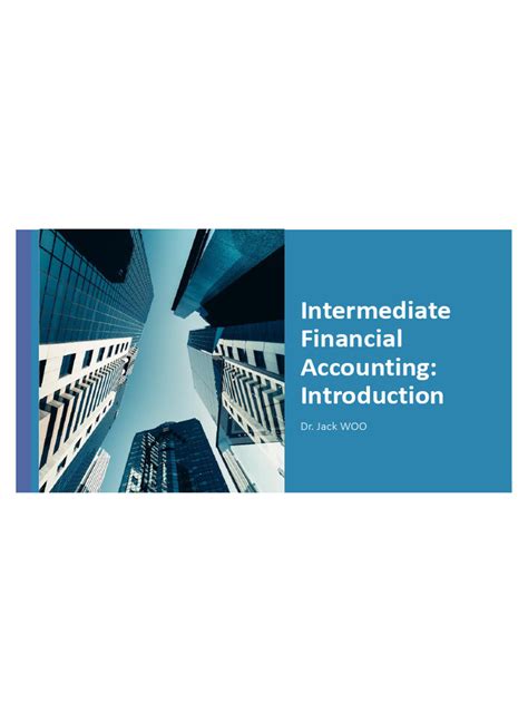 Intermediate Financial Accounting Introduction Pdf Financial