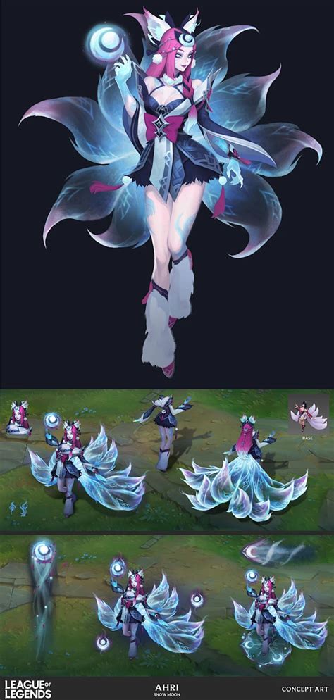 九尾妖狐 阿狸：净雪之月——art：liu Ab 花瓣网