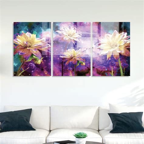 East Urban Home 3 Piece No Frame Print Set On Glass Wayfair