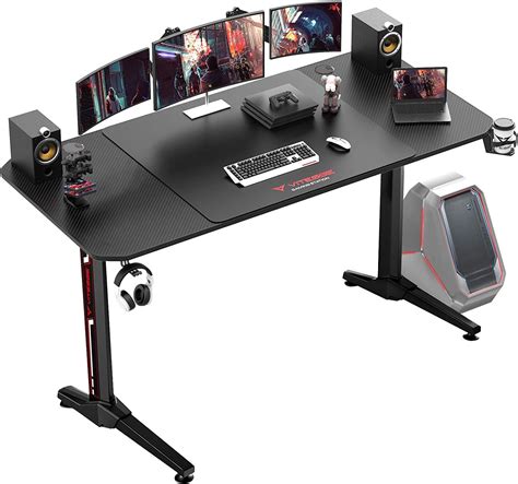 Buy Vitesse Gaming Desk 63 Inch Ergonomic Gamer Computer Desk With