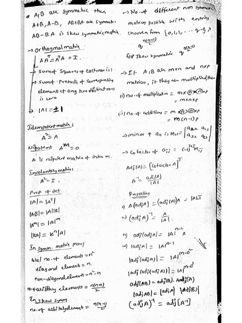 Linear Algebra Short Notes Pdf