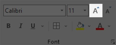 MS EXCEL Font Group Font Style Font Size Bold Italic Fill Color Font Color In