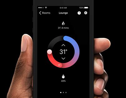 Thermostat Ui Projects Photos Videos Logos Illustrations And Branding On Behance