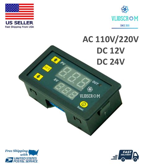 AC DC Timer Switch Cycling Module Digital Display Time Delay Relay Timing Led Vlidscrom