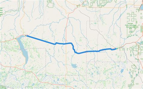 Bergland To Sidnaw Rail Trail In Michigan Walking Map