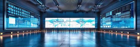 The Control Center Is Actively Monitoring Delivery Routes Showcasing Essential Logistics Data