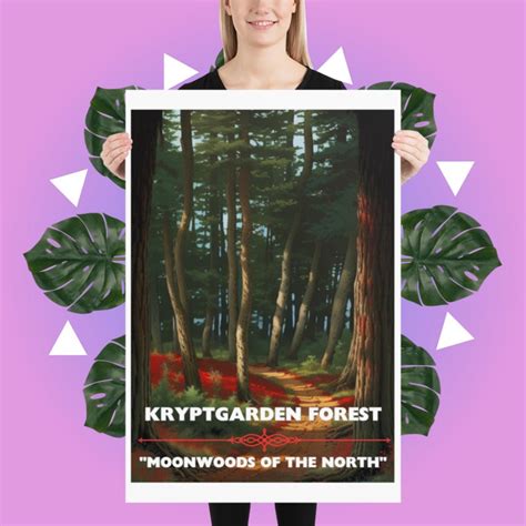 Kryptgarden Forest Tourism Poster Sword Coast Dandd Art Etsy