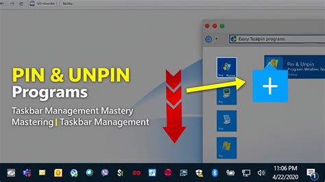 How To Easily Pin And Unpin Programs On The Windows Taskbar Mastering Taskbar Management YouTube