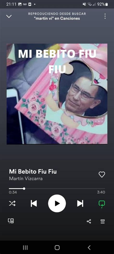 “mi Bebito Fiu Fiu” Regresó A Spotify Pero El Expresidente Martín