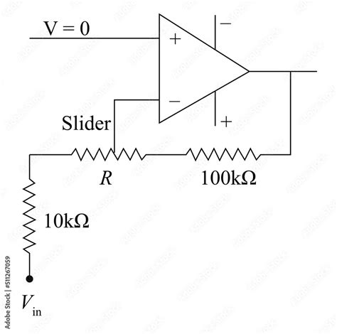 in the given op amp r in a variable resistor 0 10kΩ the maximum and