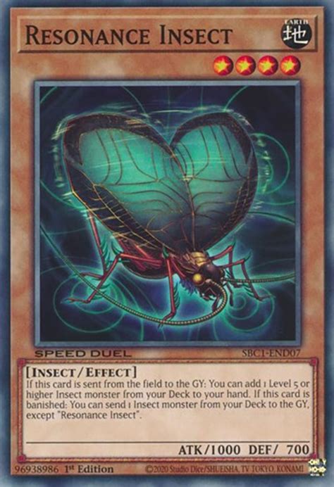 Resonance Insect Speed Duel Streets Of Battle City Yugioh