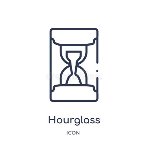 Linear Hourglass Icon From Customer Service Outline Collection Thin