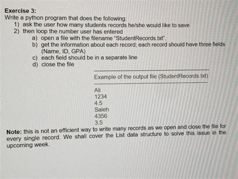 Solved Exercise 1 Write A Python Program That Does The