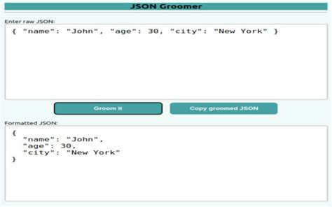 JSON Groomer Google Chrome için Eklenti İndir