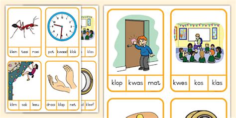 Graad 2 Klanke Wasgoedpennetjie Kaartjies Kl Teacher Made