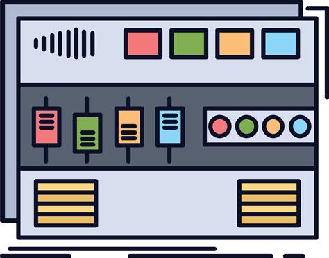 Audio Mastering Module Rackmount Sound Flat Color Icon Vector Vector Art At Vecteezy