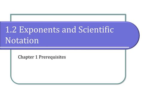 Scientific Notation Powerpoint Ppt