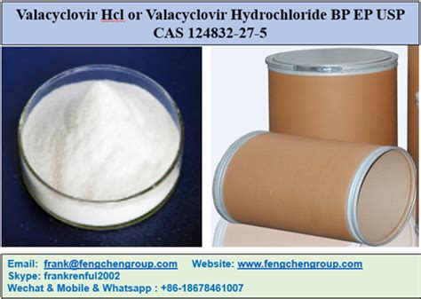 Valaciclovir Hcl O Valaciclovir Clorhidrato Bp Ep Usp Cas 124832 27 5