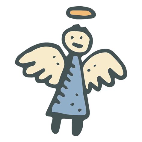 Design Png E Svg De Ícone De Desenho Animado Desenhado à Mão De Anjo 24