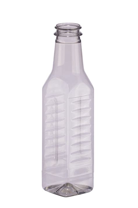 Botella PET X 500 Cc Cuadrada Con Tapa Aceitera X 10 Unidades ZETA