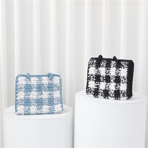 체크 썸머 백 Pattern And Tutoral Knitting