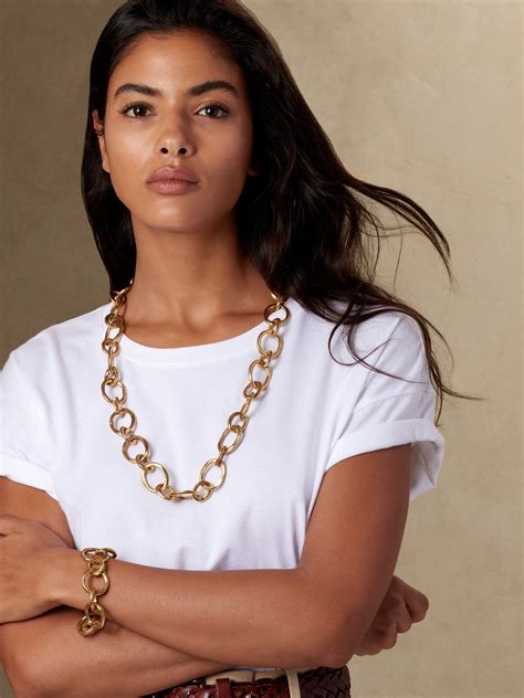 Circolo Chain Bracelet Aureus Argent Banana Republic
