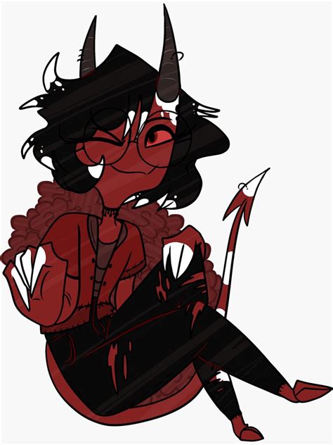 Helluva Boss Imp Oc Sticker For Sale By Yepthefanart Redbubble