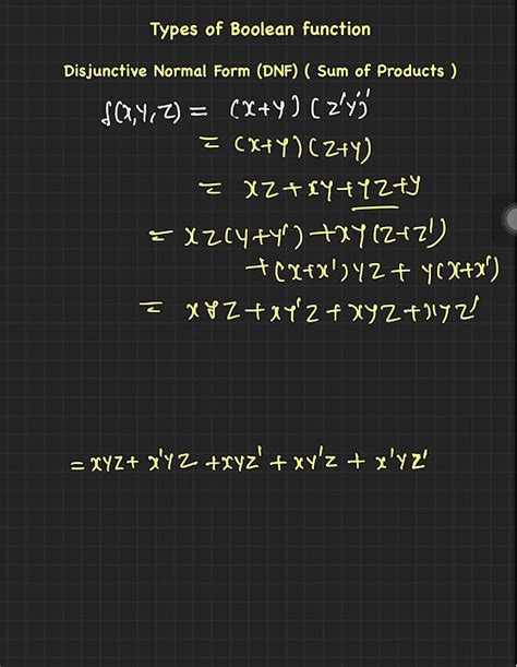 Dnf Sum Of Products Shorts Short Videos Mgkvp Bsc V Sem Math Grad Math Mentor Youtube