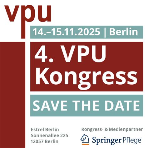 Vpu Kongress Vpu E V Interessenvertretung Der Pflegedirektorinnen