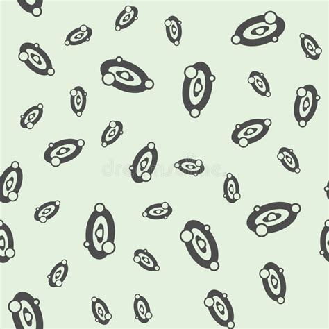 Planetary System With Black Hole Solid Seamless Pattern Cosmos Theme