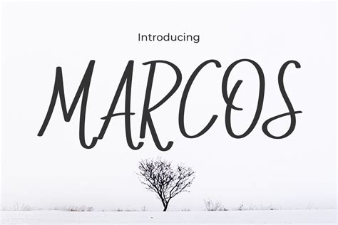 Шрифт Marcos скачать и установить на Web сайт