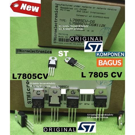 Jual Mosfet St L7805 L7805cv Ic L 7805cv Transistor L 7805 Cv Jakarta