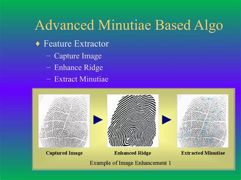 Biometrics Finger Print Technology Ppt Technology And Computing