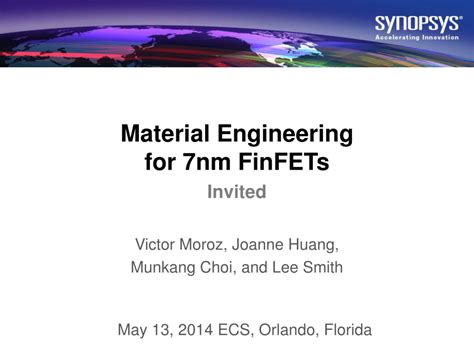 Pdf Invited Material Engineering For 7nm Finfets